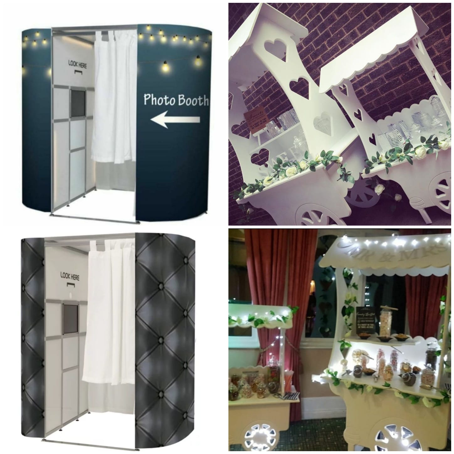 Photo booth and sweet cart hire - Tie The Knot Wedding Directory